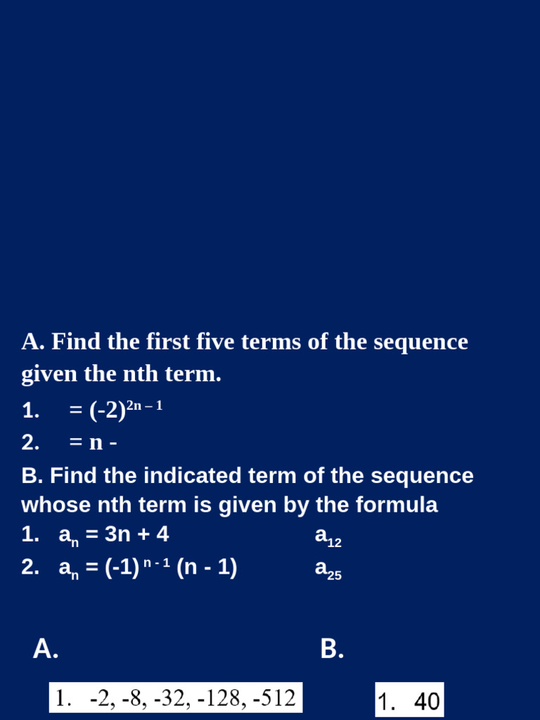 1.4 Arithmetic Sequence | PDF | Mathematics | Mathematical Analysis