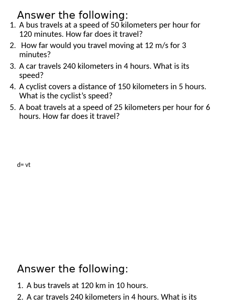 Speed Velocity Quiz | PDF