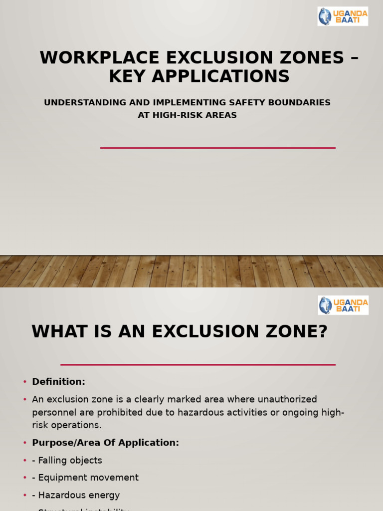 Workplace Exclusion Zones | PDF