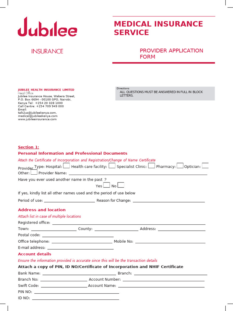 Provider Application Form SIGNED | PDF | Insurance | Health Care