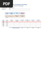 DTR Excel Template and Calculator Guide | PDF