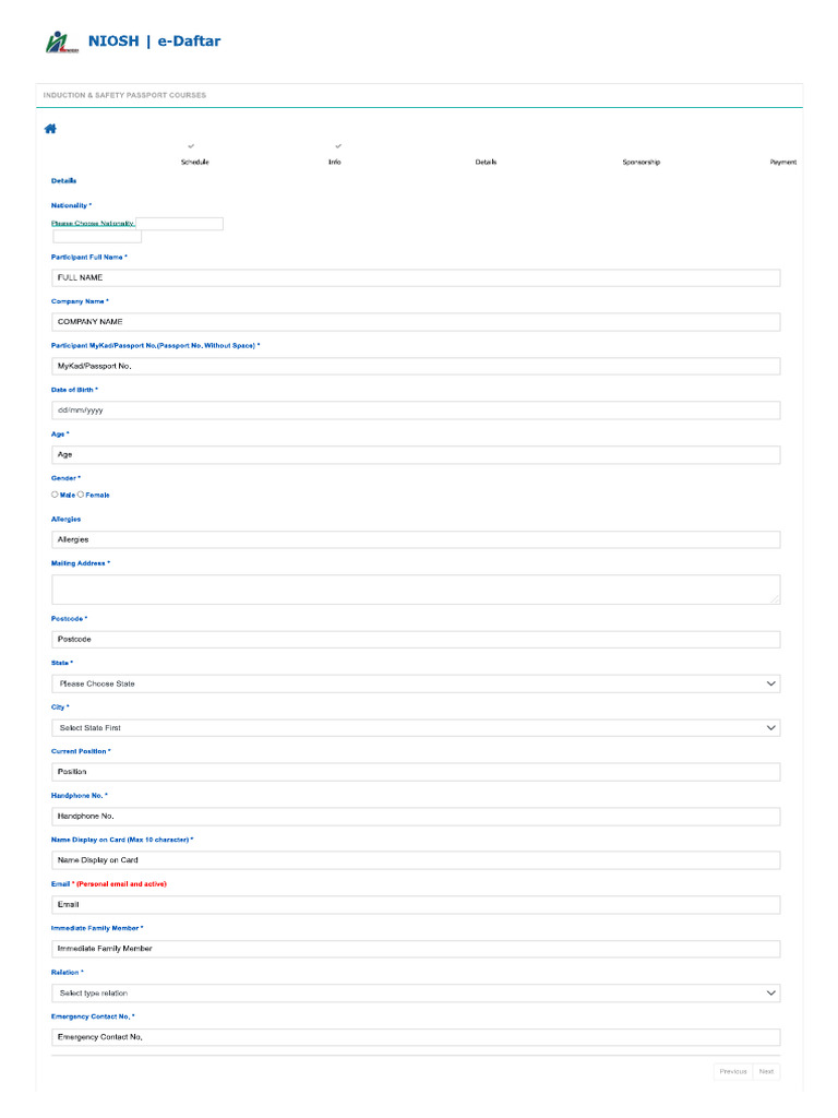 Borang TM Niosh | PDF