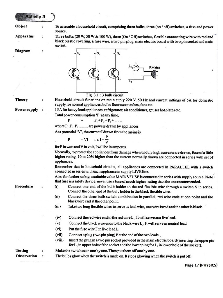 Activities for Physics Practical | PDF