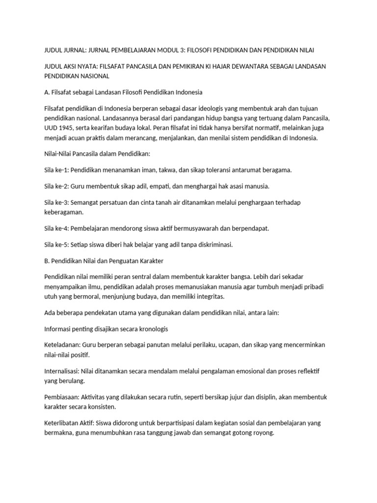 Judul Jurnal - Modul 3 | PDF