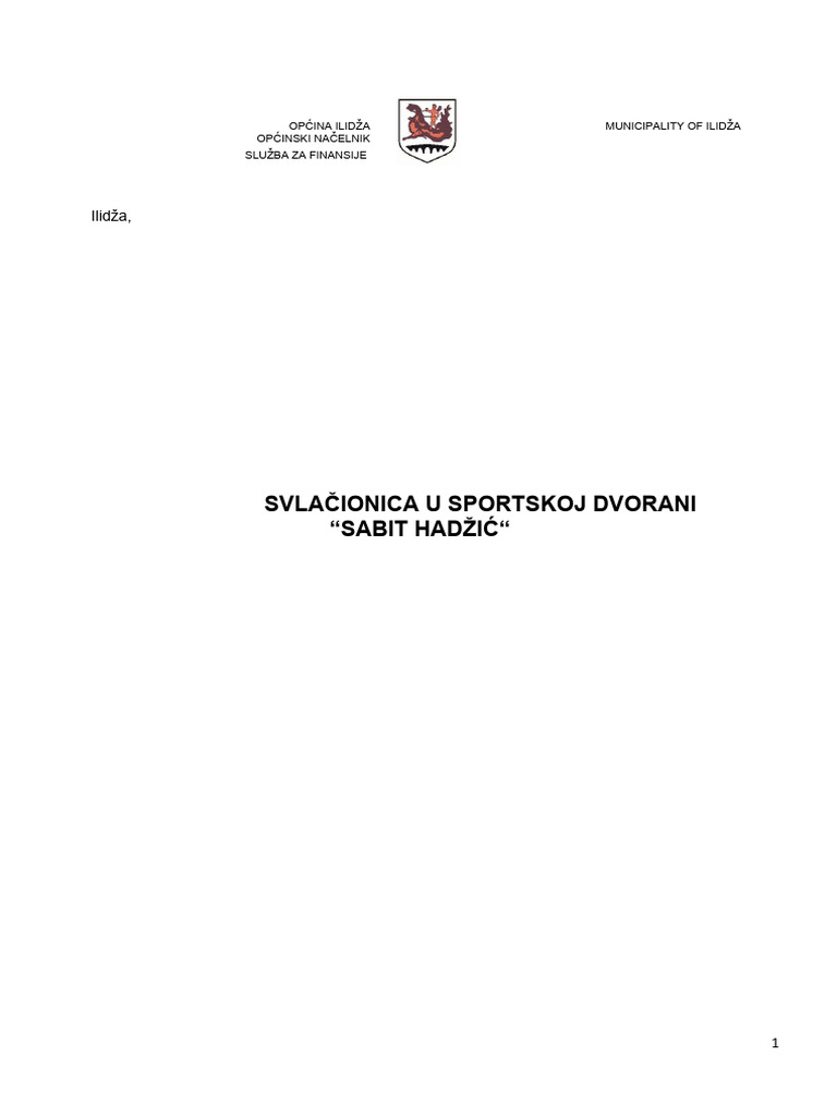 Tenderska Dokumentacija | PDF