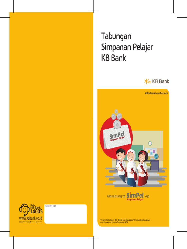 Tabungan SimPel untuk Pelajar KB Bank | PDF