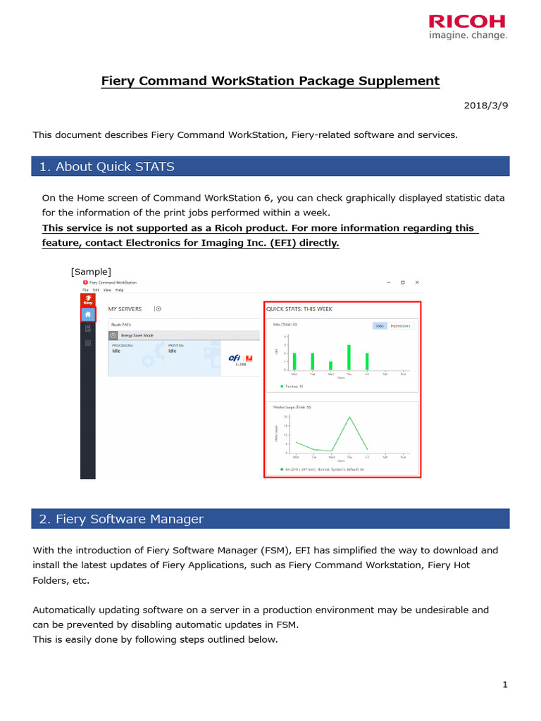 Fiery Command WorkStation Package Supplement | PDF
