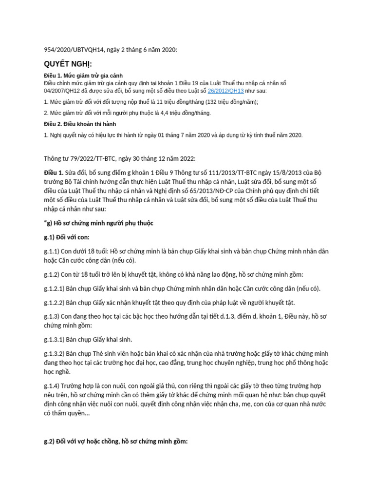 Thue TNCN Va Nguoi Phu Thuoc | PDF