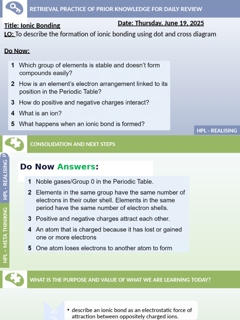 Ionic Bonding and Dot-Cross Diagrams | PDF | Ion | Salt (Chemistry)