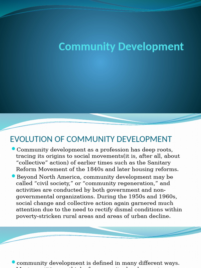 Understanding Community Development | PDF | Community | Leadership