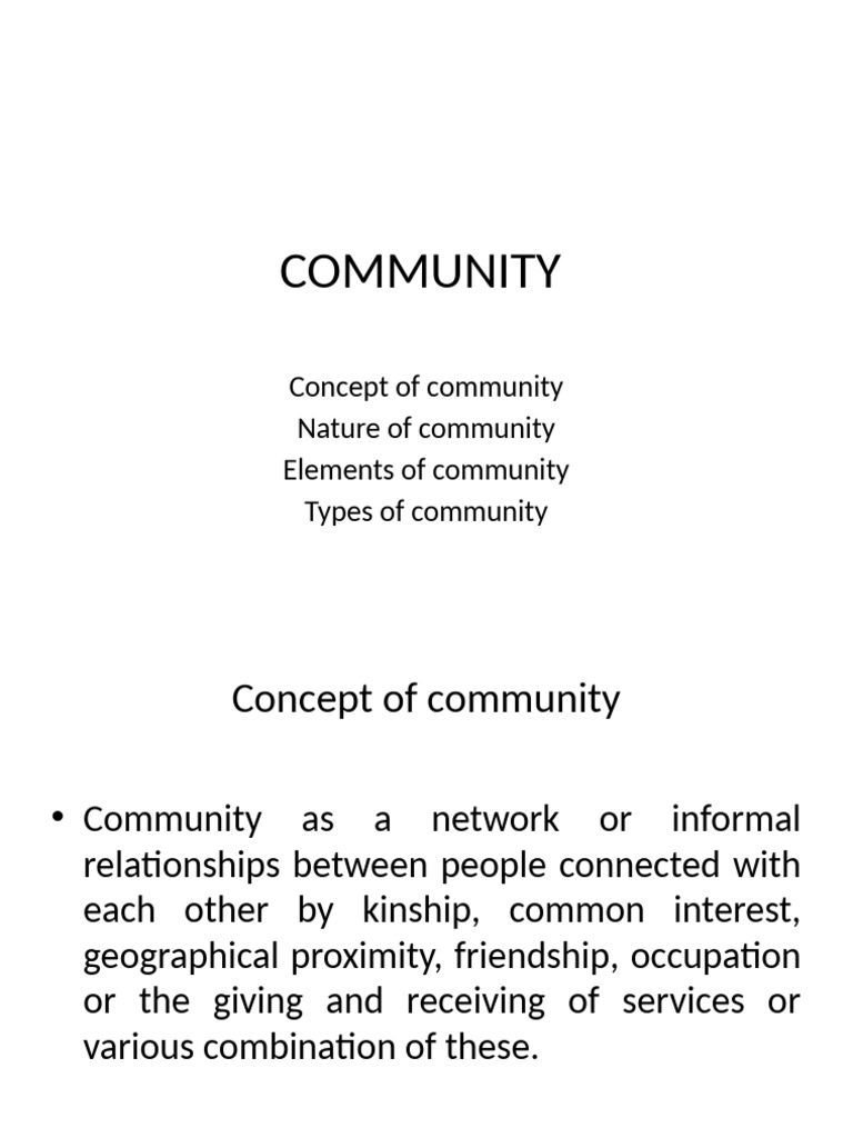 Community Social Work 1 | PDF | Community | System