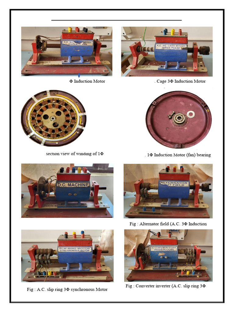 Cut Section of DC Machine and Motor | PDF