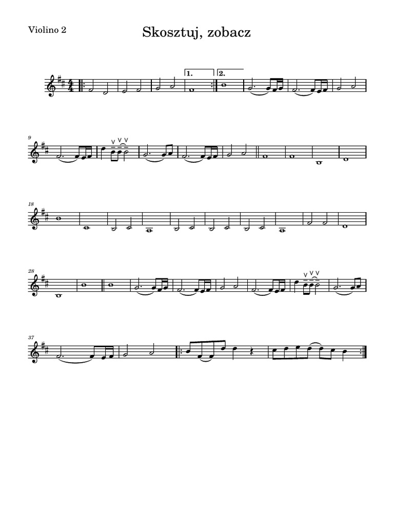 Skosztuj, Zobacz-Violino 2 | PDF