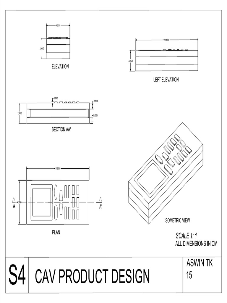 Cav Drawing-Model Final 2 | PDF