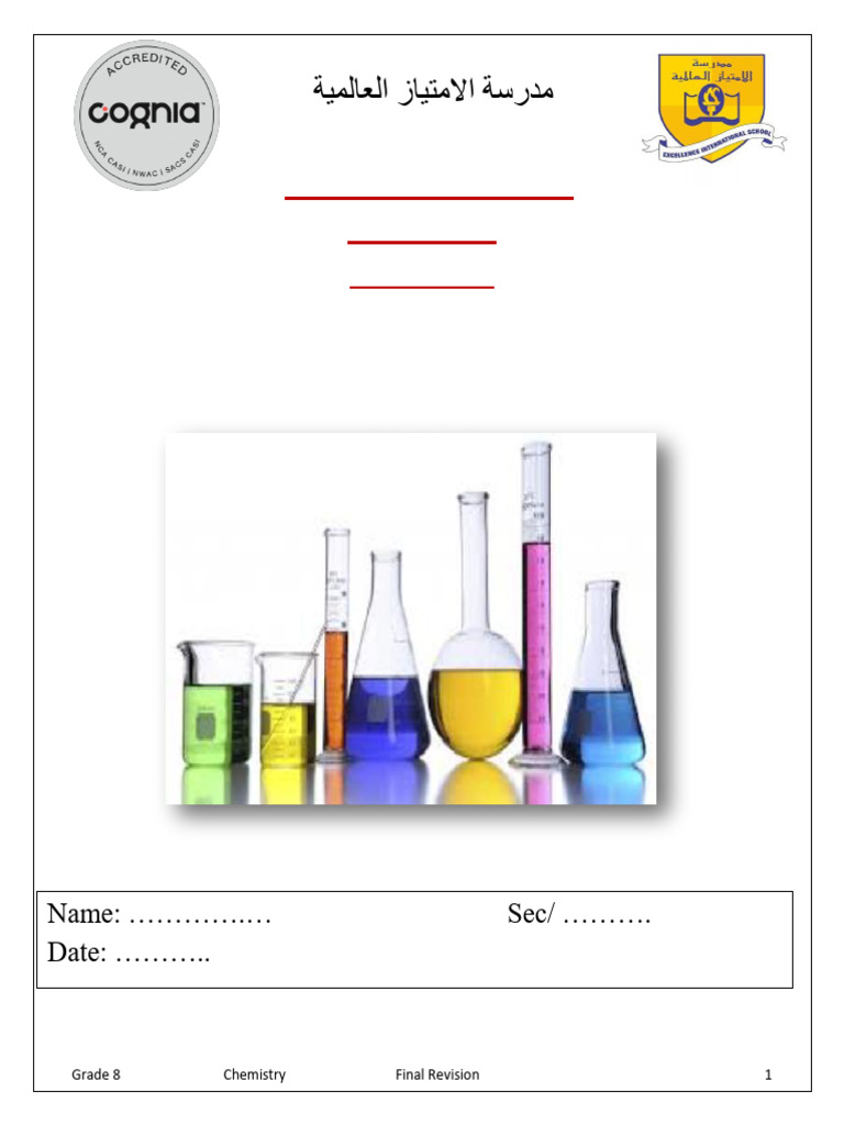G8 Chem Final Revision 3rd | PDF | Acid | Sulfate