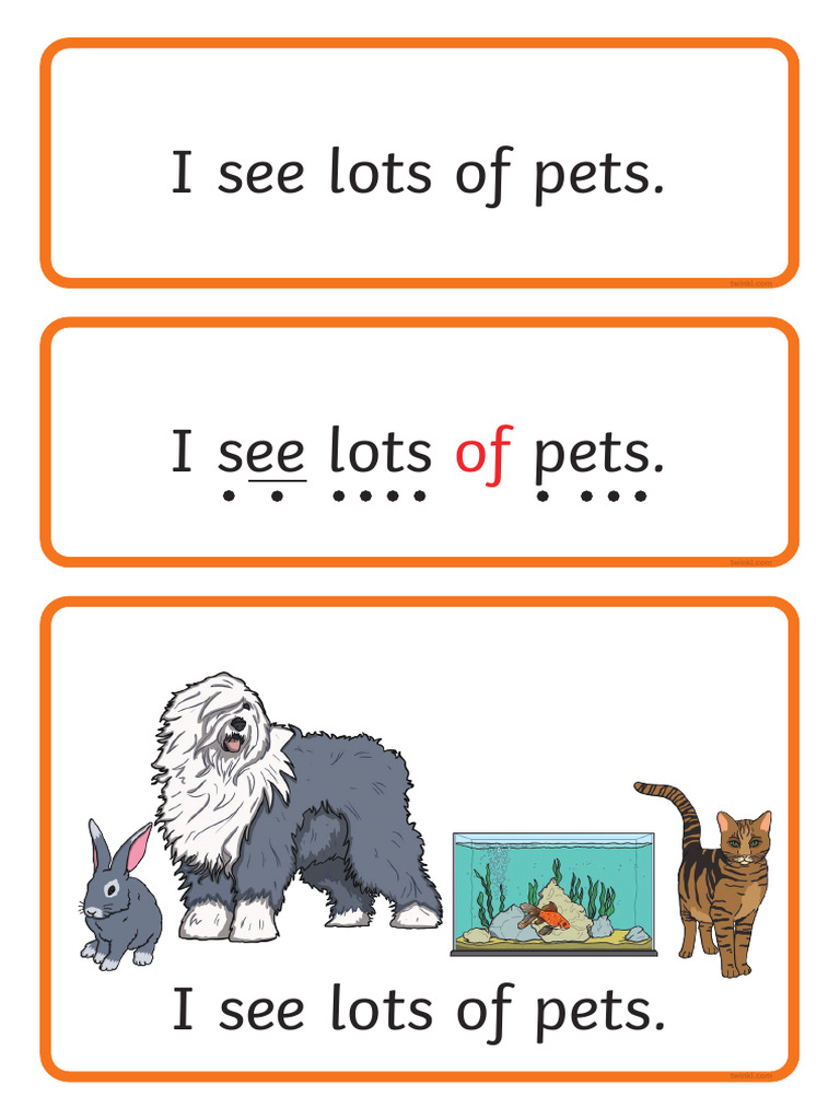 T T 252799 Pets Simple Sentence Cards Ver 7 | PDF