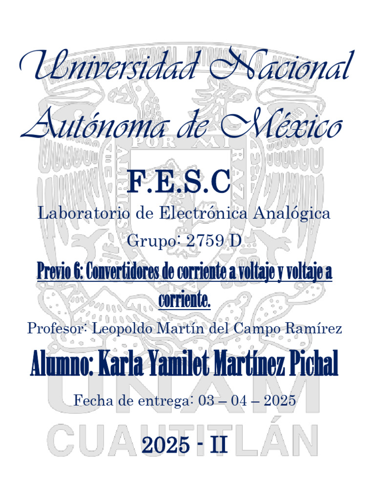 Previo6 Electronica Analogica Karla Martinez (FesC-4) | PDF