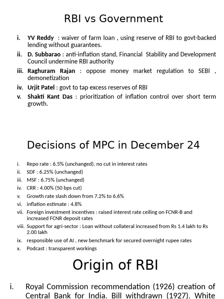 Organization & Objective of RBI | PDF | Reserve Bank Of India | Banks