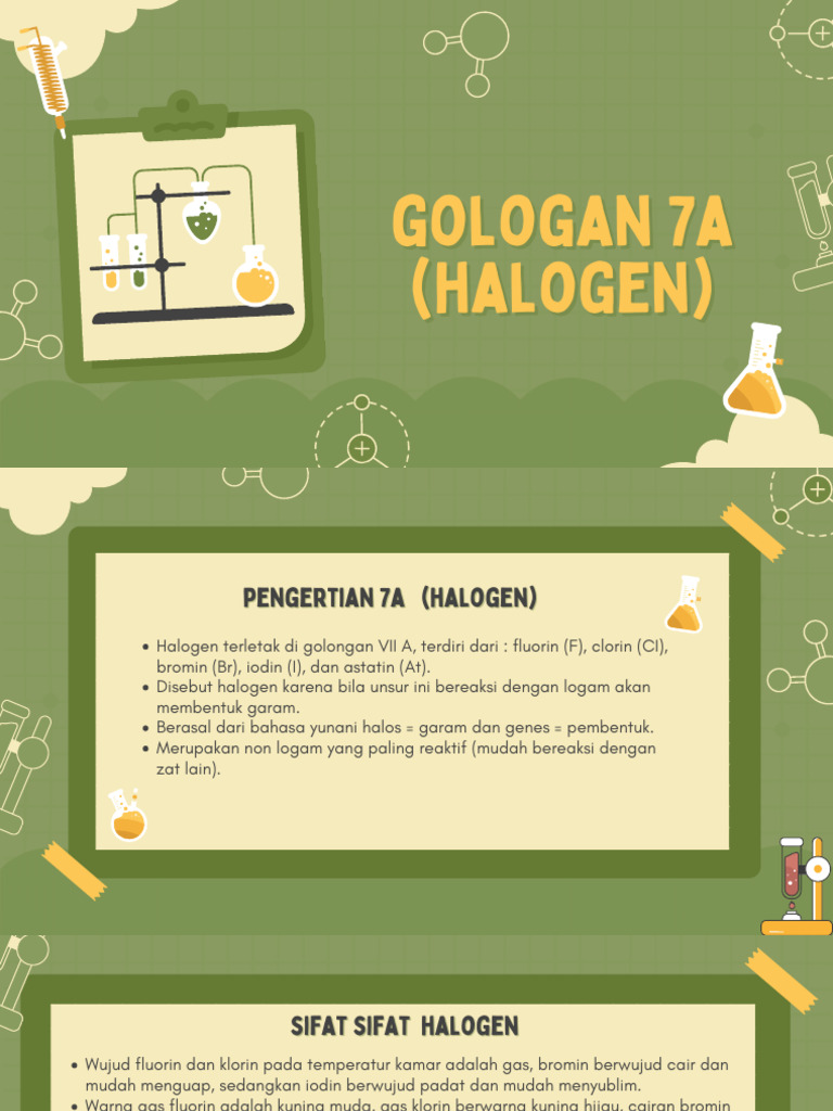 Karakteristik dan Fungsi Halogen Gol 7A | PDF