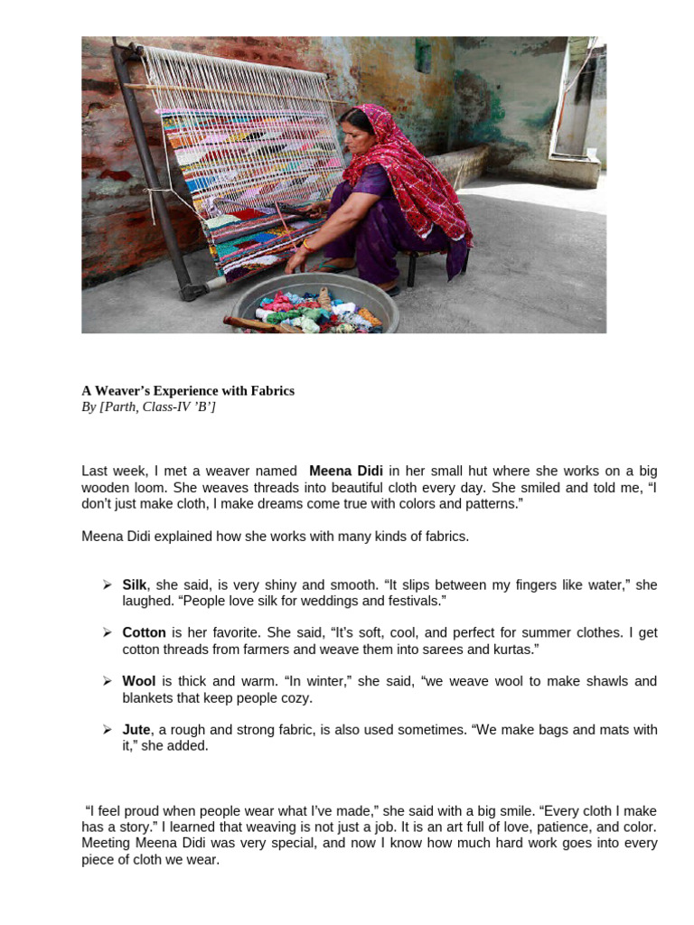 Weaving Stories: Fabrics Explained | PDF