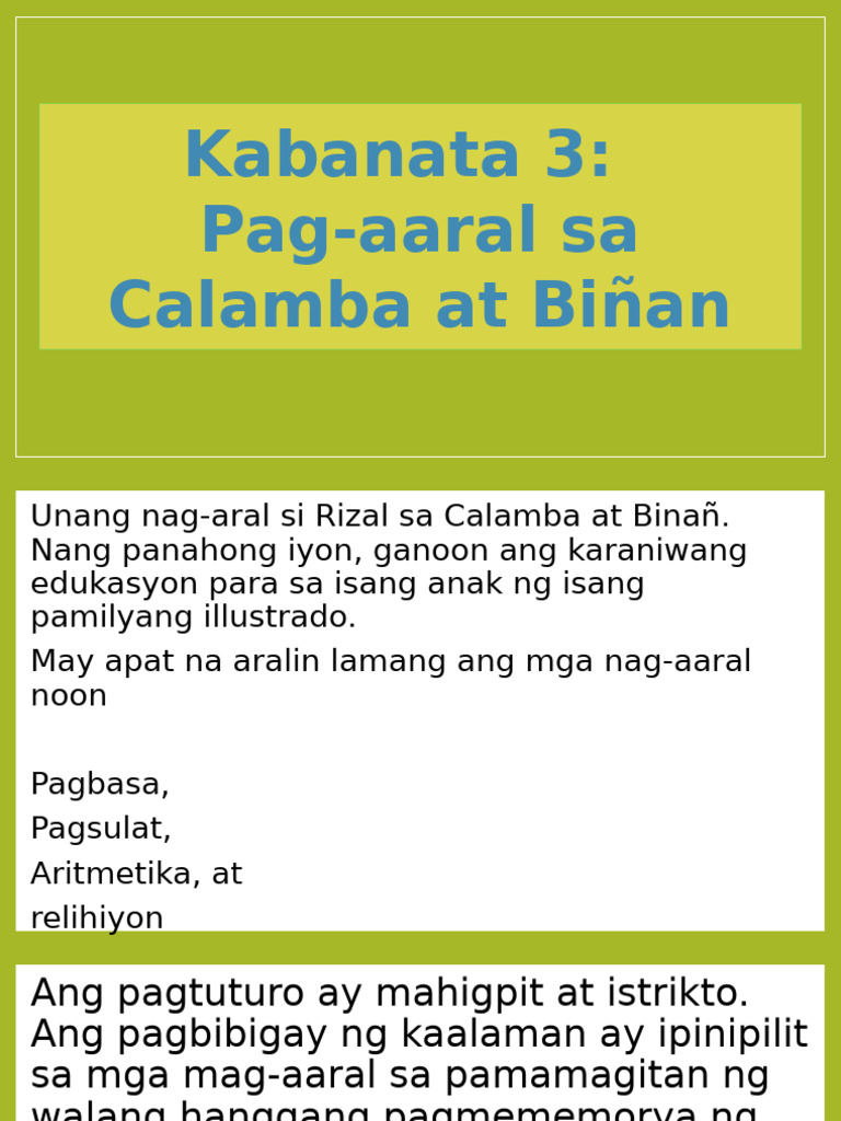 Rizal Kabanata 3 | PDF