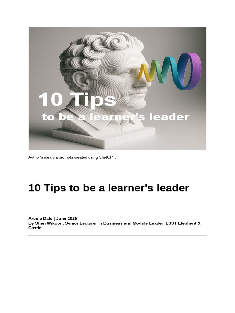 10 Innovations for Learner Leadership | PDF | Artificial Intelligence ...