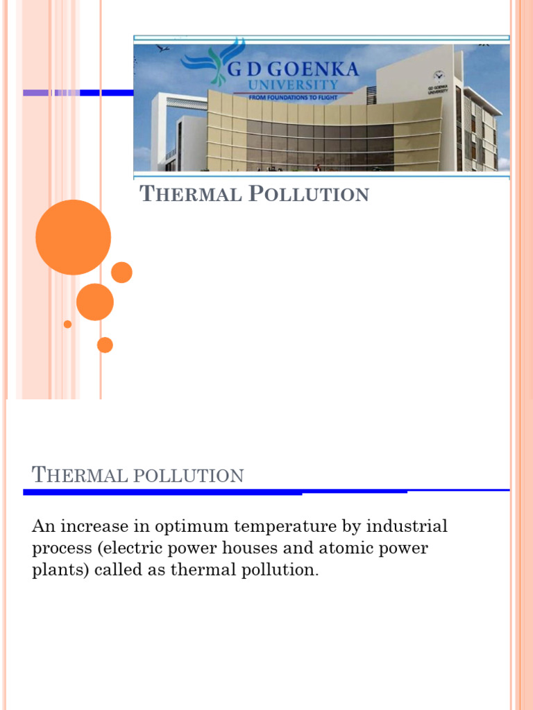 Understanding Thermal Pollution Effects | PDF