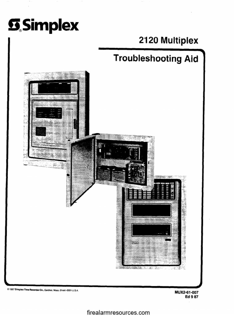 Simplex 2120 Troubleshooting Guide | PDF | Power Supply | Fuse (Electrical)