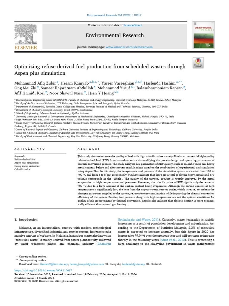 Optimizing Refuse-Derived Fuel Production | PDF | Natural Gas | Waste