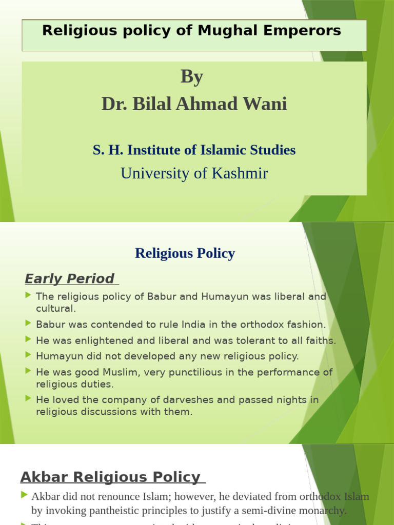 Mughal Emperors' Religious Policies | PDF | Religious Faiths