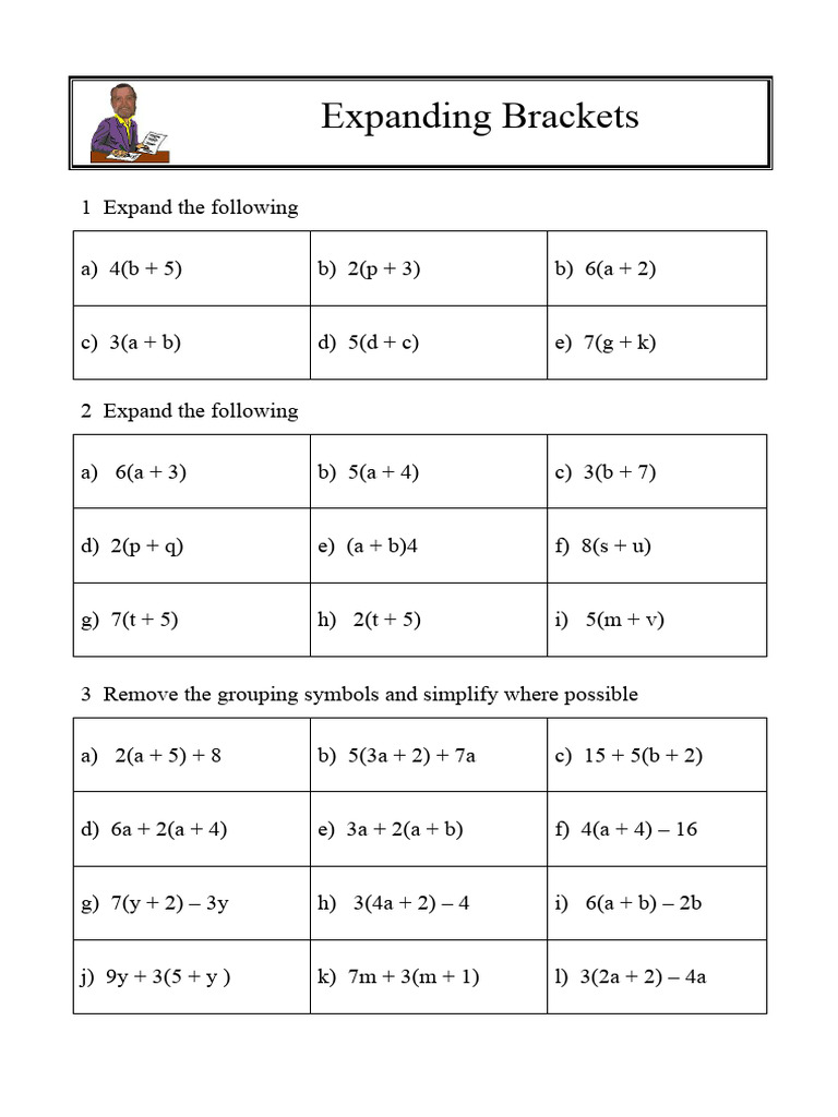 Expanding and Simplifying Brackets | PDF