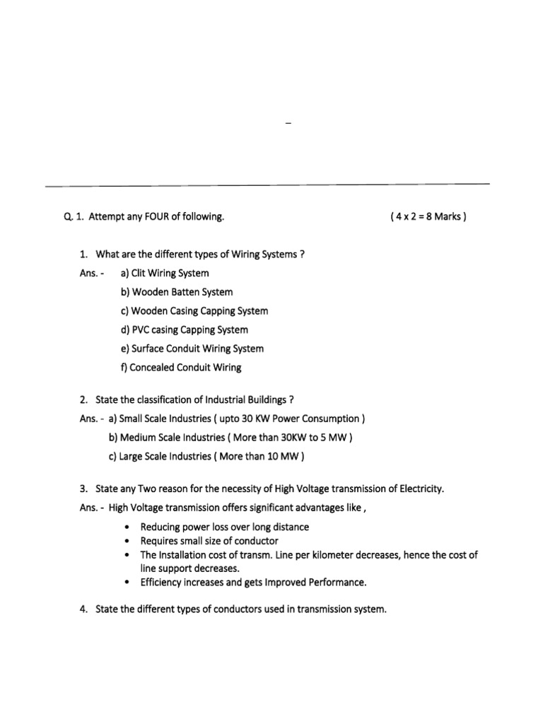 Tyee - Ut 2 Ans Sheet - Eec - Sem Vi - 2025 | PDF | Electrical Wiring ...
