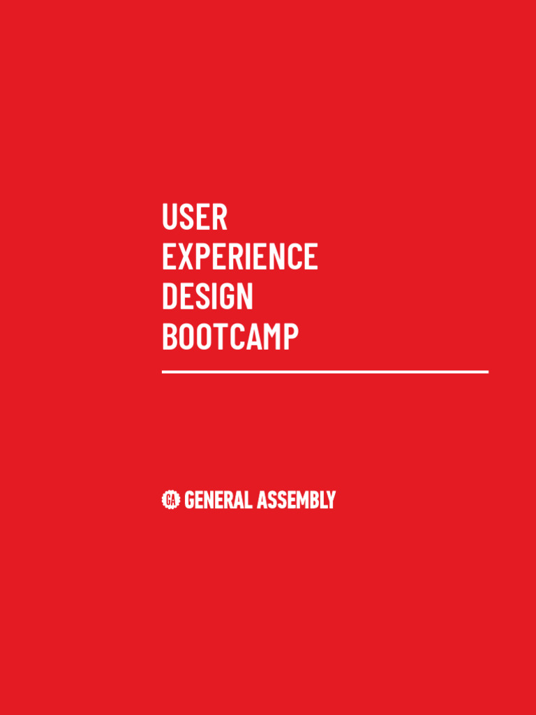 UX Design Bootcamp - General Assembly | PDF | Usability | Design