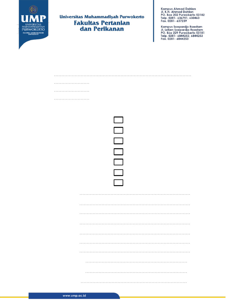 Blanko Permohonan Surat Resmi Mahasiswa | PDF