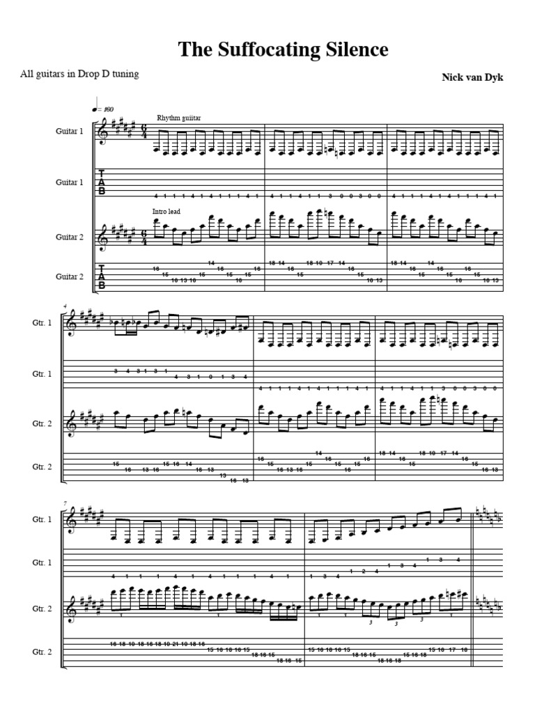 Partition de "The Suffocating Silence" | PDF