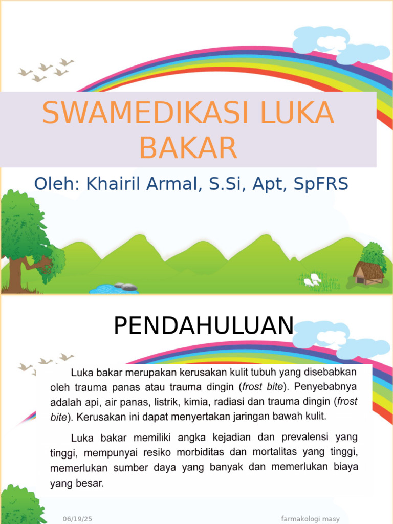 Swamedikasi Luka Bakar, Luka Iris-1 | PDF