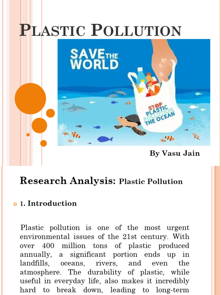 Lastic Ollution: by Vasu Jain | PDF | Plastic | Recycling