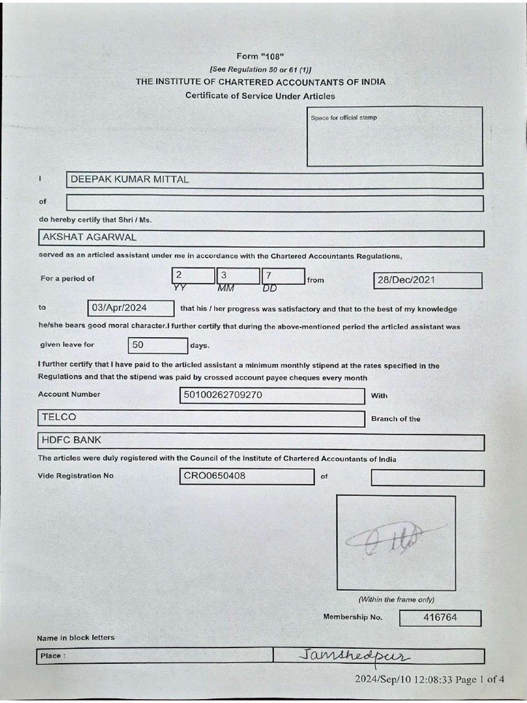 Form 108 | PDF