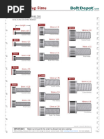 Metric Thread Chart For Metric Bolt Sizes - Accu | PDF | Screw ...