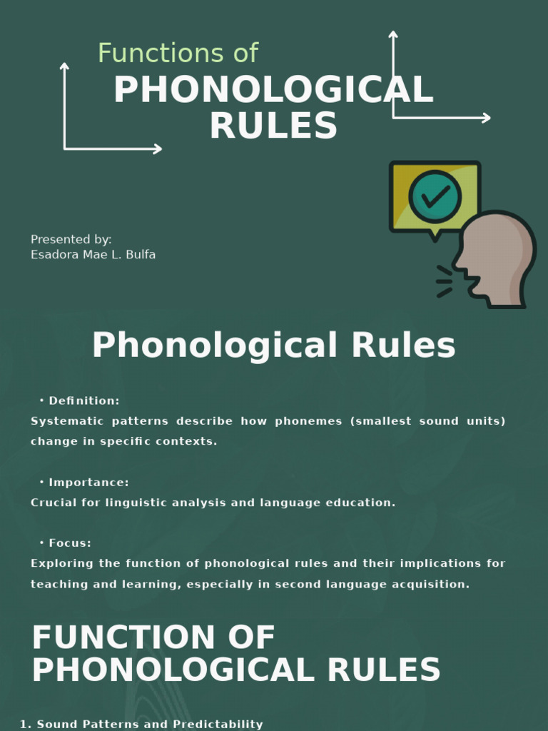 Understanding Phonological Rules in Language | PDF | Phonology ...