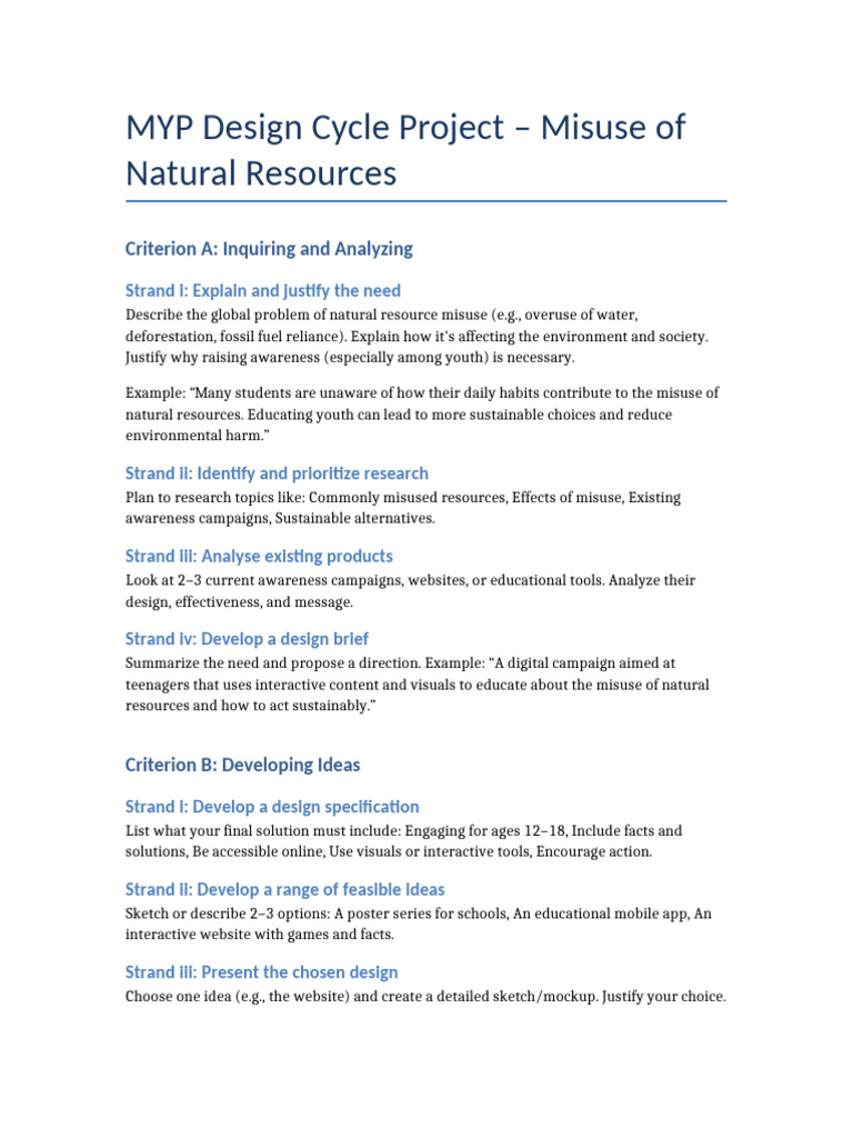 Addressing Natural Resource Misuse | PDF | Sustainability