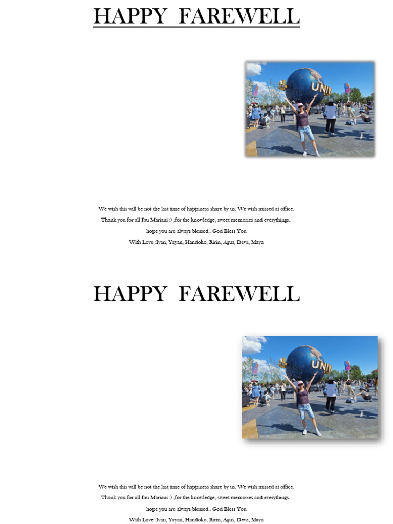 Happy Farewell | PDF