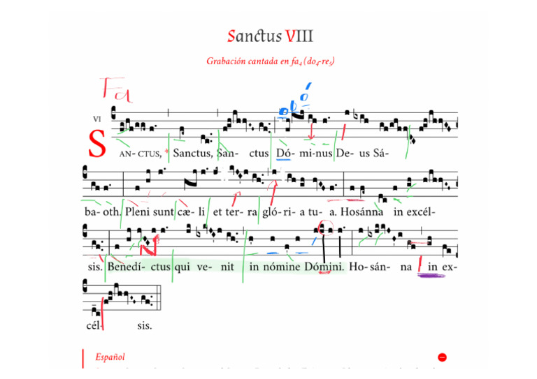 2 Sanctus Gregorian | PDF