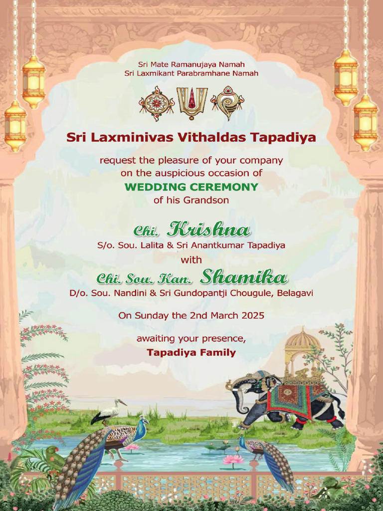 Tapadiya Wedding Invitation | PDF