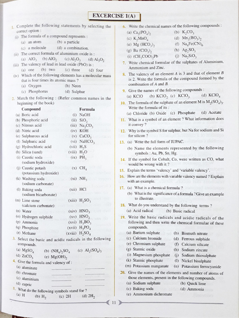 Selina Ch.1 Exercises | PDF