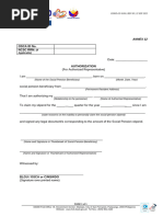 DSWD Authorization Form | PDF