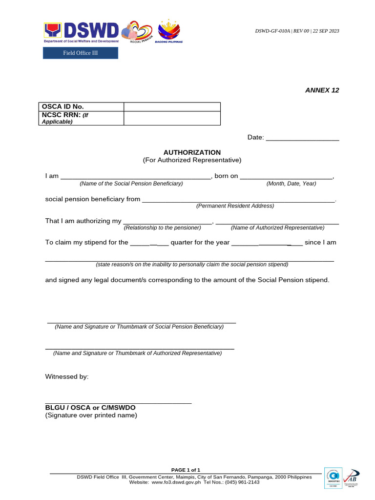 MC 06 Updated Authorization | PDF