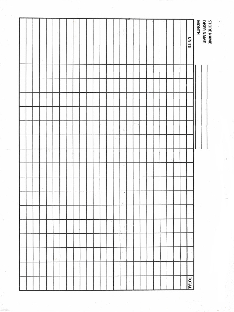 Inventory Blank | PDF