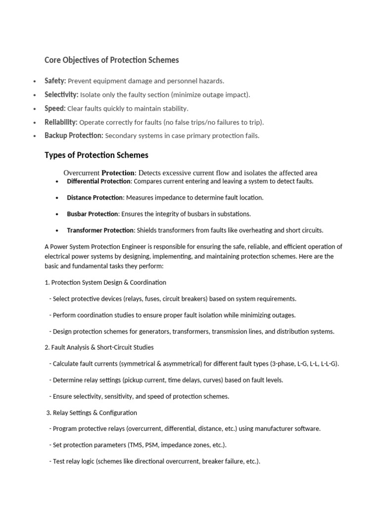 A Power System Protection Engineer Is Responsiblity | PDF | Power ...
