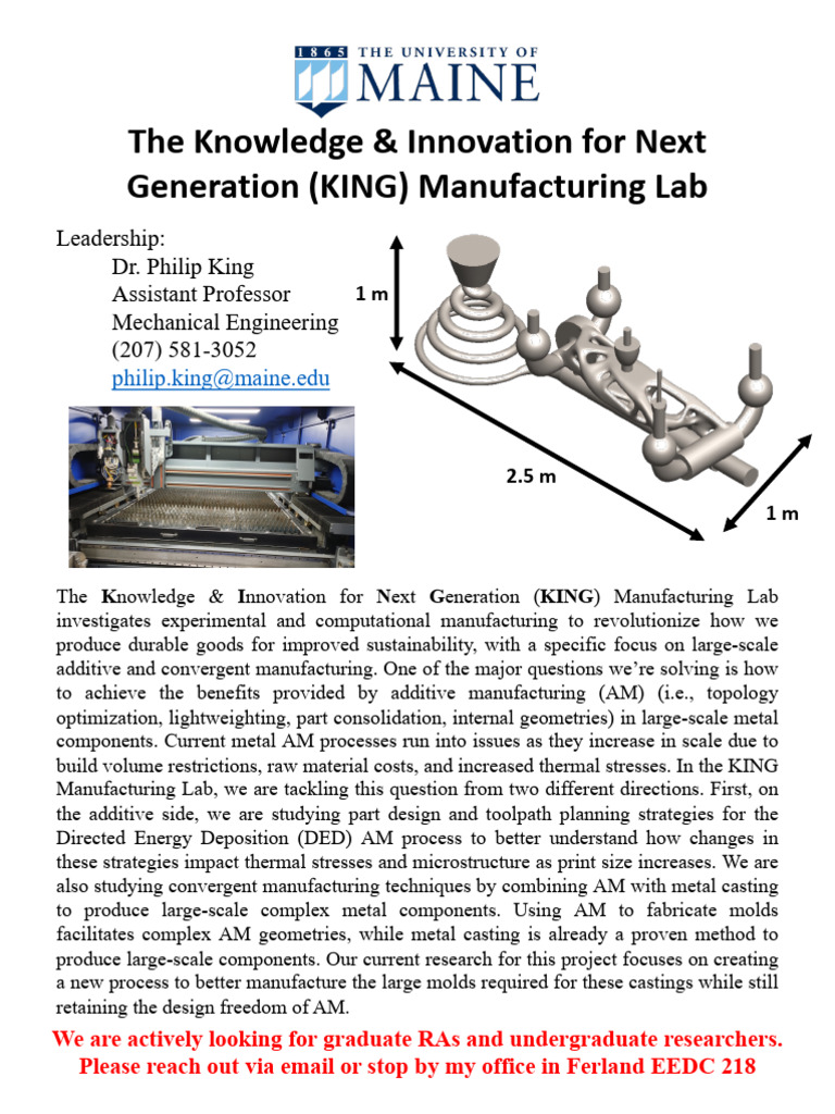 KING Lab: Advancing Large-Scale AM | PDF